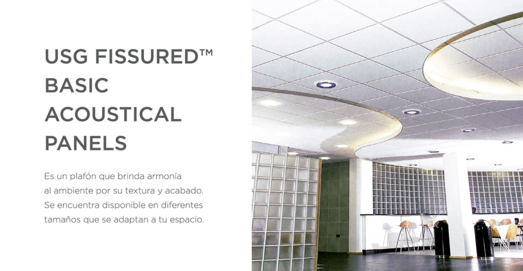 USG FISSURED BASIC ACOUSTICAL PANELS - Plafomate